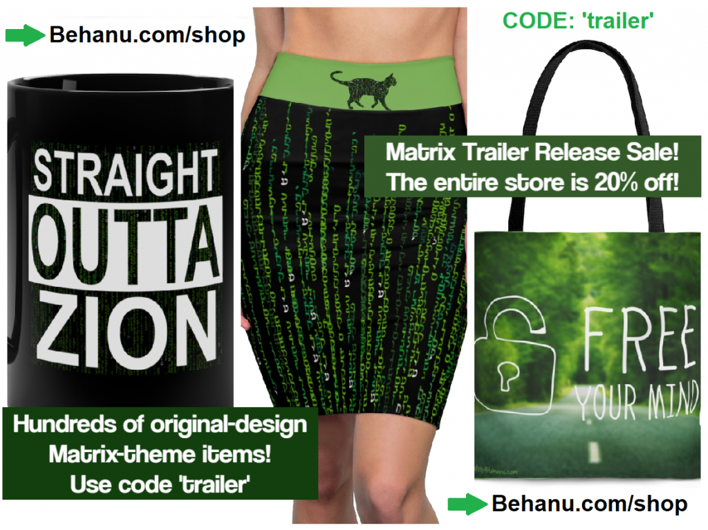 The Matrix4Humans Matrix Merchandise Shop - Matrix4Humans